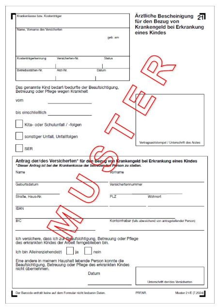 Bescheinigung für Krankengeld bei Erkrankung eines Kindes hochladen