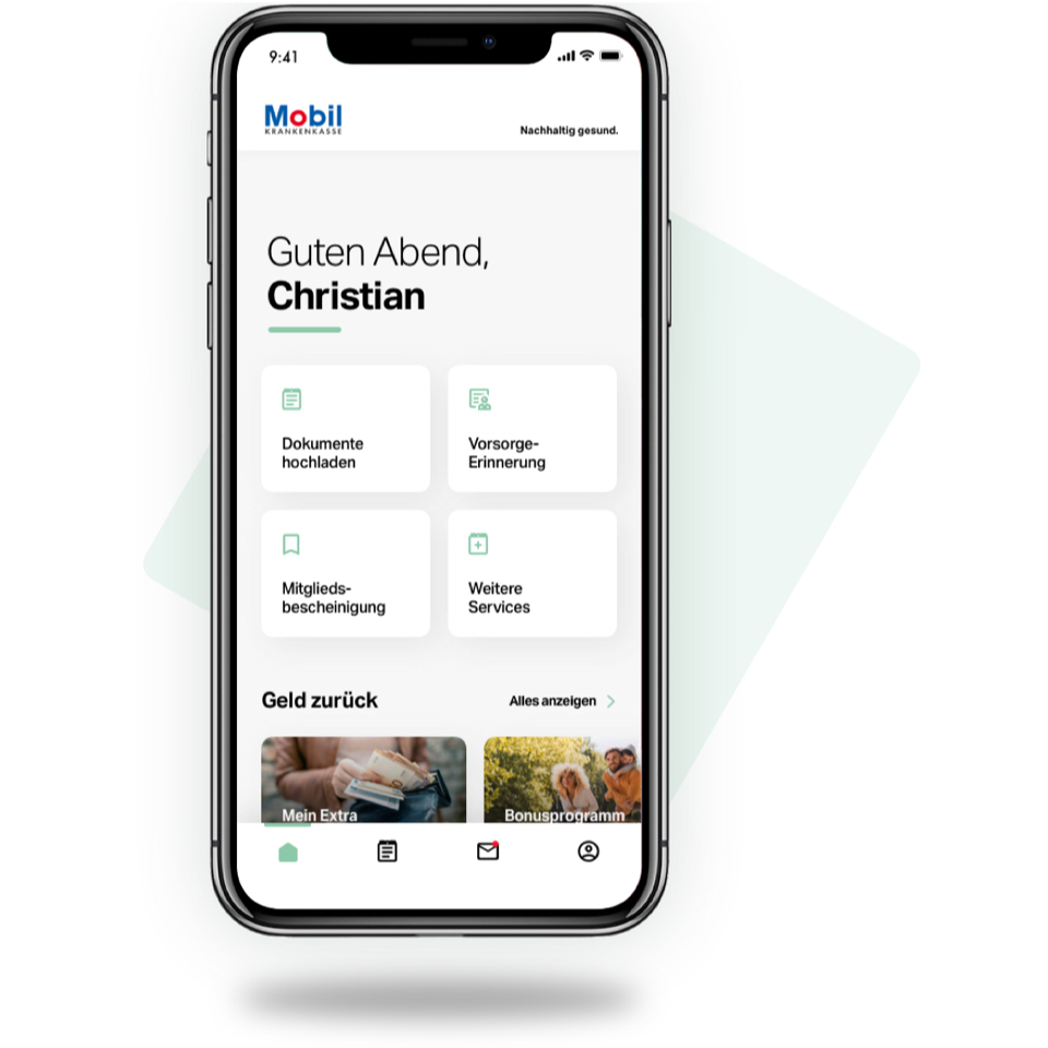 MOBIL ME Service-App | Mobil Krankenkasse